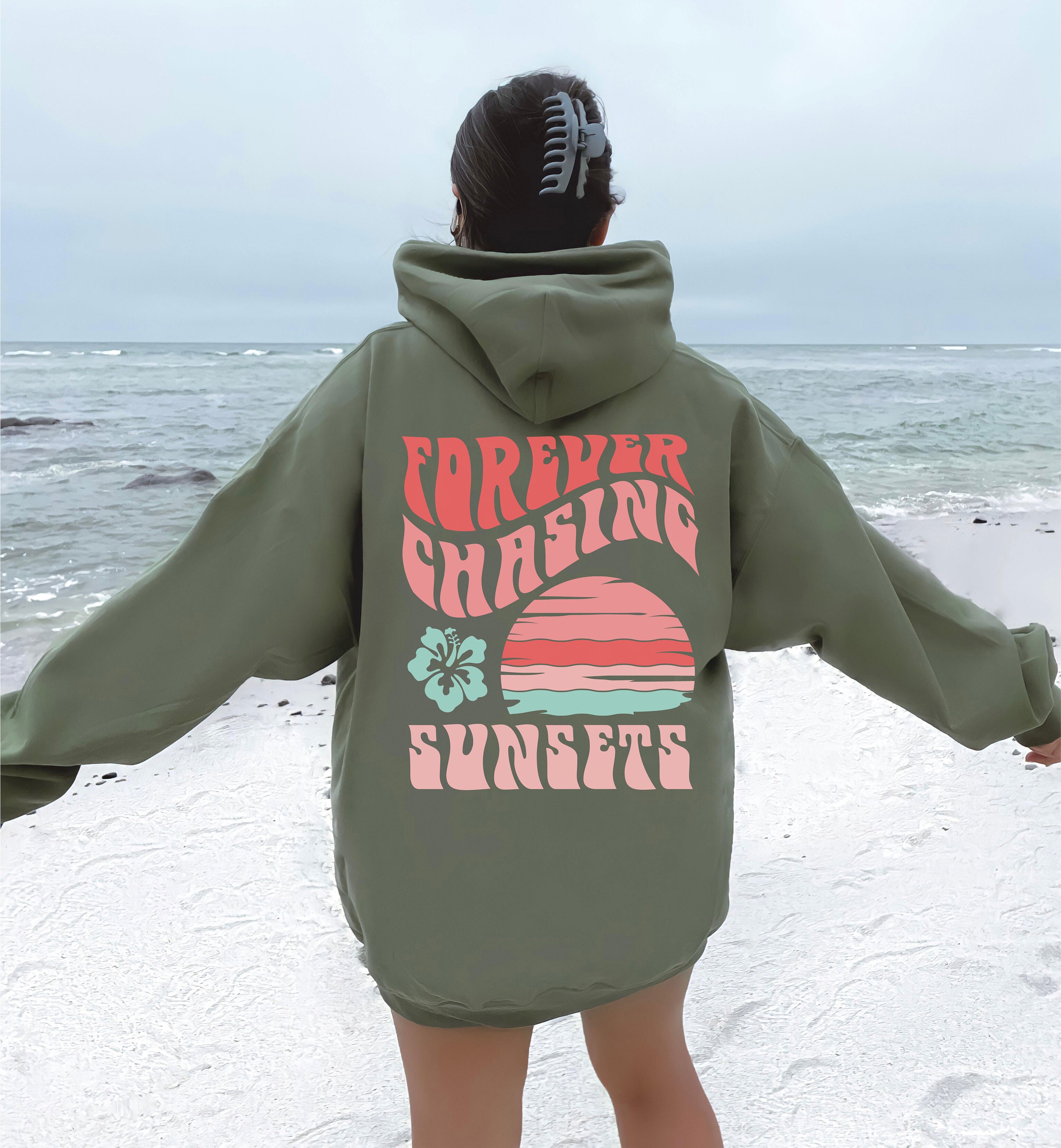 Forever Chasing Sunsets Hoodie Sunset Sweatshirt Coconut Girl - Etsy