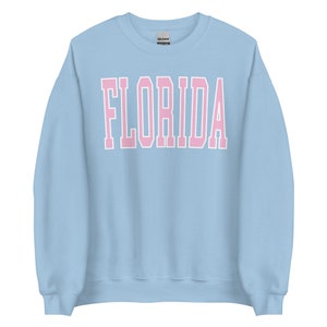 Florida Sweatshirt Florida Sweater Florida Crewneck Florida Shirt ...