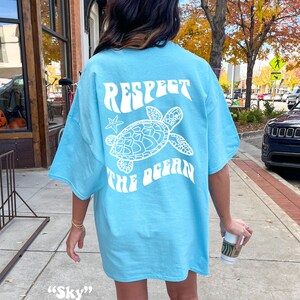 Respect the Ocean Sea Turtle Shirt Local Shark Shirt Coconut Girl ...