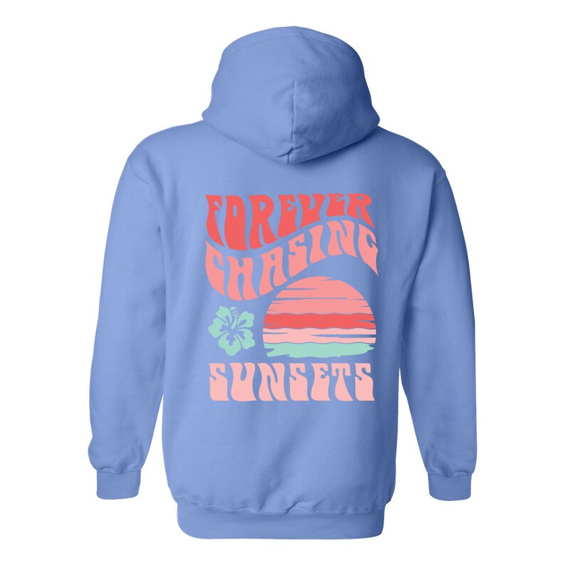 Forever Chasing Sunsets Hoodie Sunset Sweatshirt Coconut Girl - Etsy