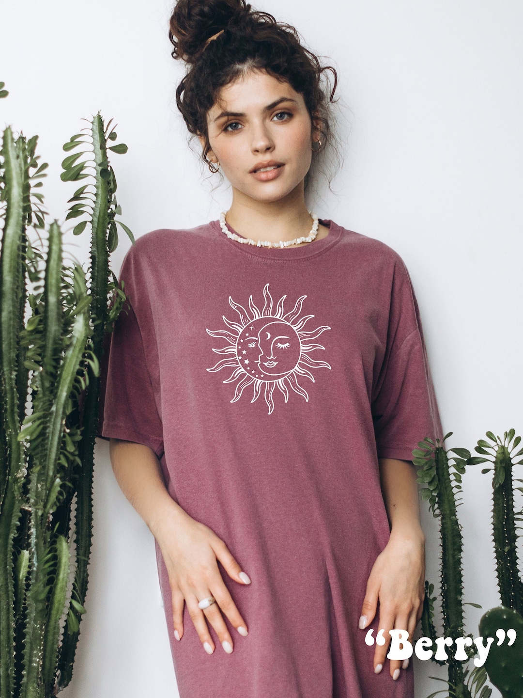 Boho Sun Shirt Sun and Moon Shirt Celestial Sun Shirt Celestial Top ...