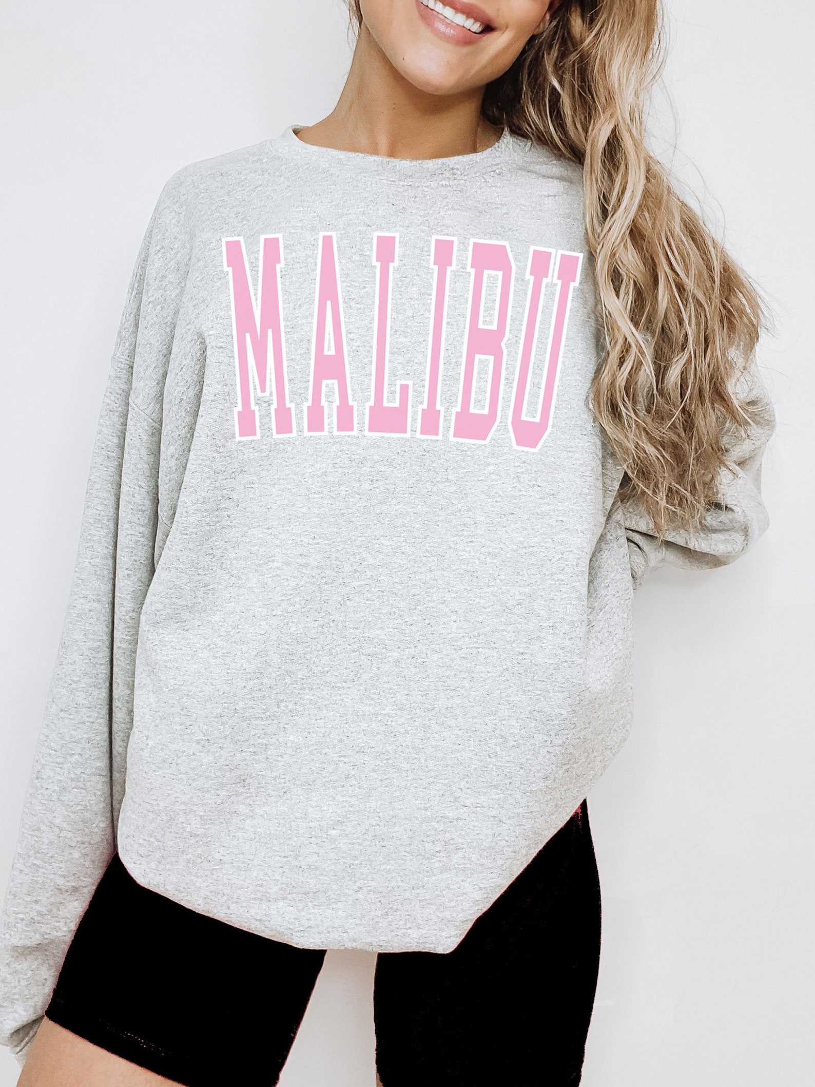Malibu Sweatshirt Malibu Shirt Beachy Sweatshirt Malibu Crewneck Preppy ...