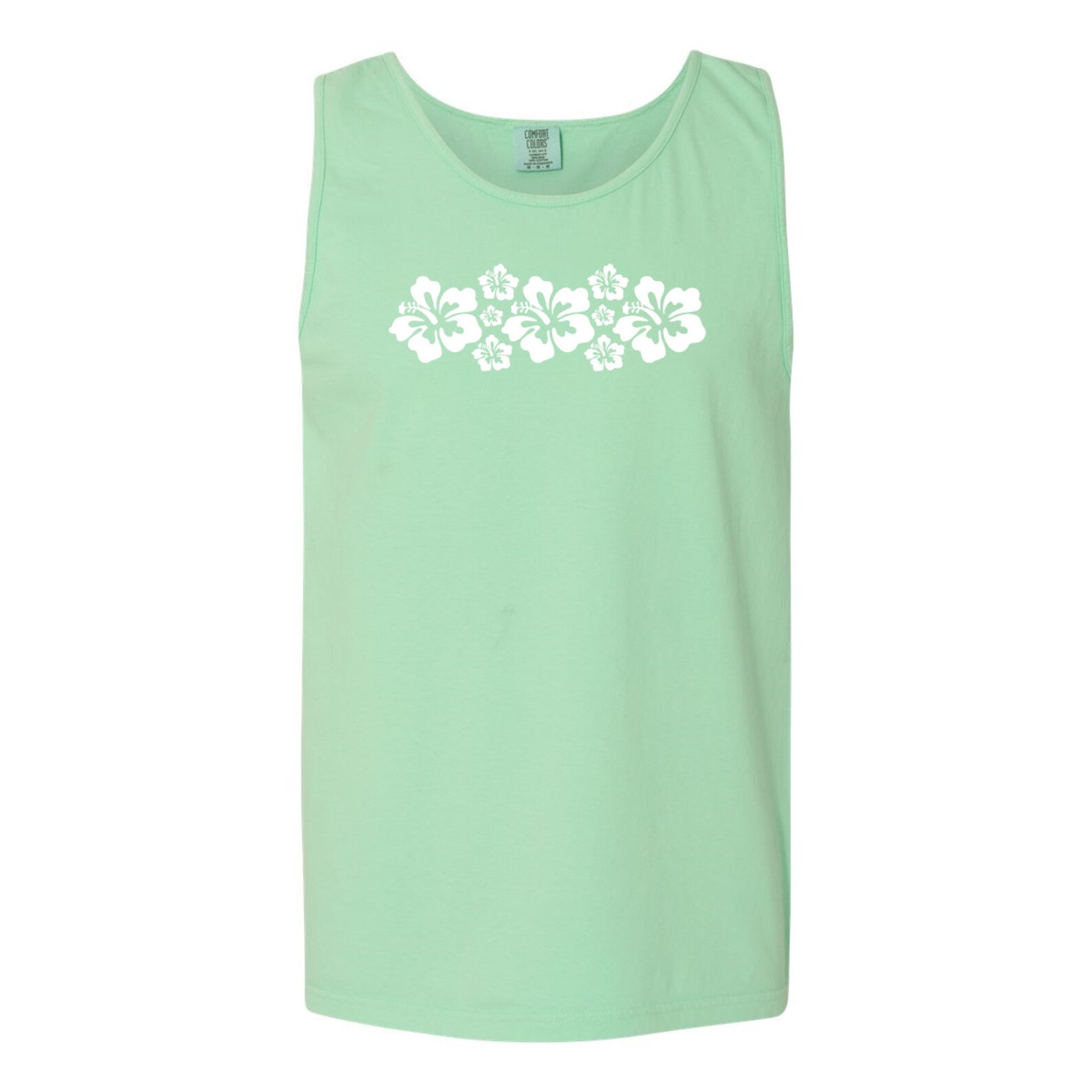 Hibiscus Flower Tank Comfort Colors Tank Hibiscus Tank Top | Etsy