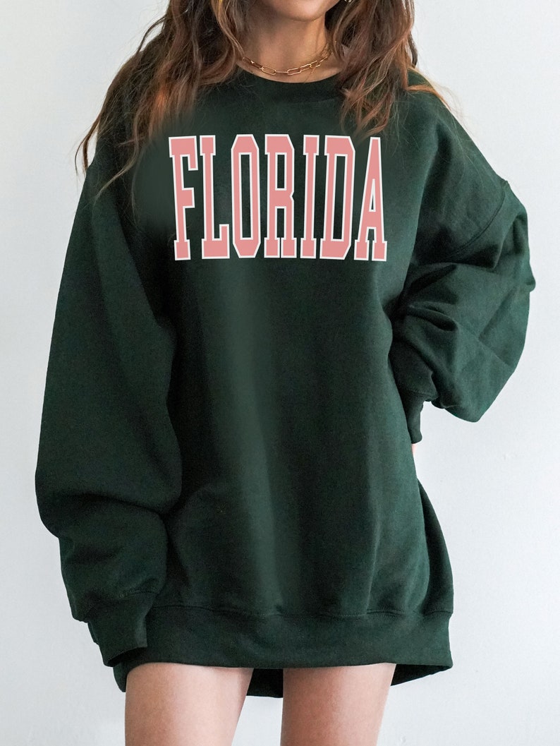 Florida Sweatshirt Florida Sweater Florida Crewneck Florida Shirt ...