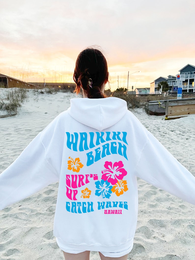 Waikiki Beach Coconut Girl Hoodie Coconut Girl Clothes Siesta - Etsy