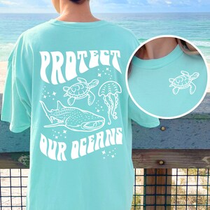Protect Our Oceans Animal Shirt Coconut Girl Shirt Ocean Inspired Style ...