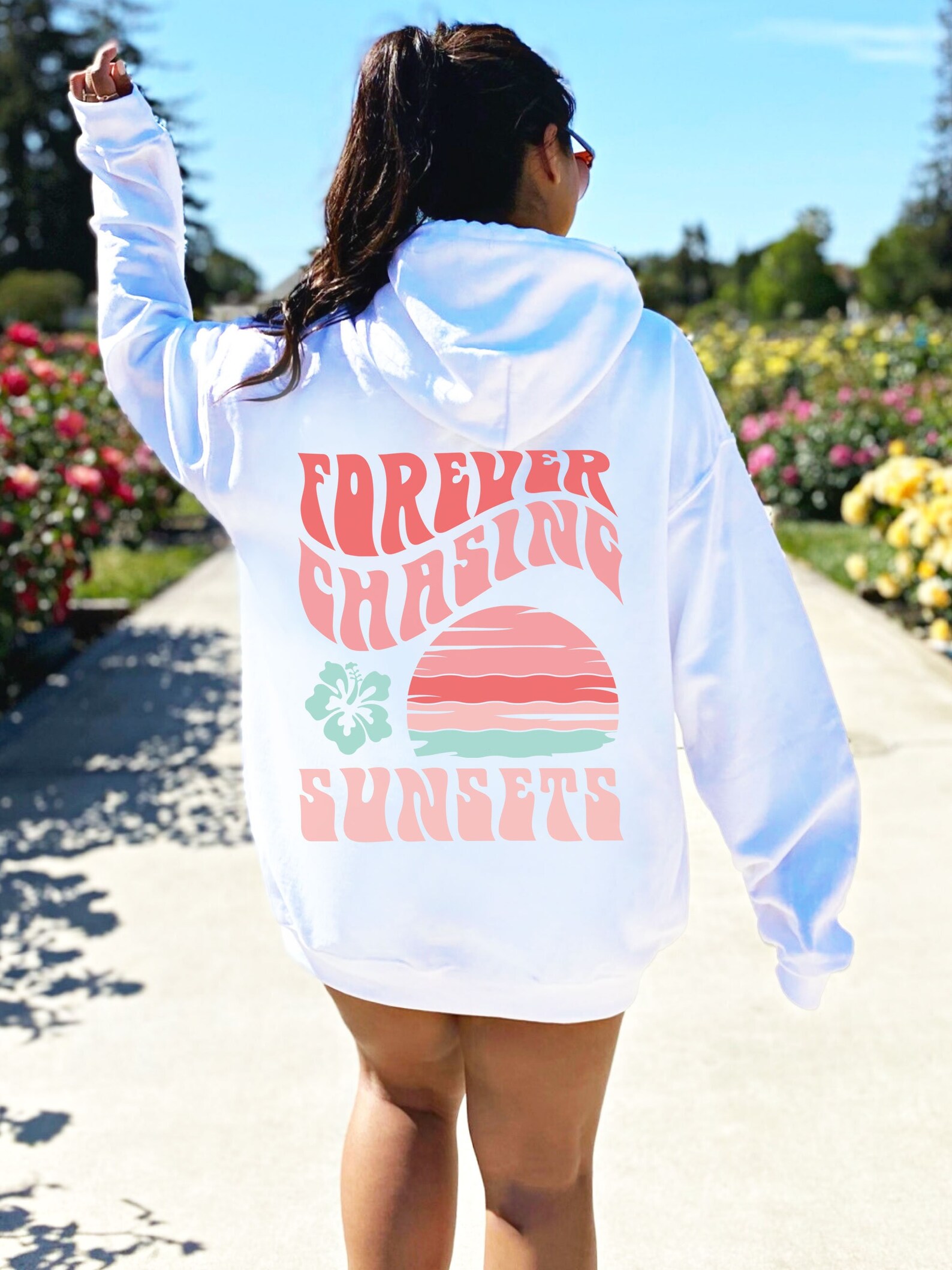 Forever Chasing Sunsets Hoodie Sunset Sweatshirt Coconut Girl - Etsy