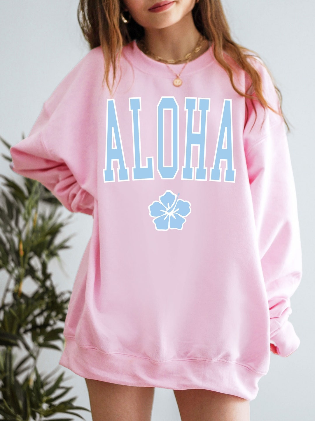 Aloha Sweatshirt Aloha Shirt Aloha Hoodie Hibiscus Sweatshirt Hibiscus ...