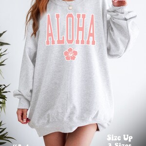 Aloha Sweatshirt Aloha Shirt Aloha Hoodie Hibiscus Sweatshirt Hibiscus ...