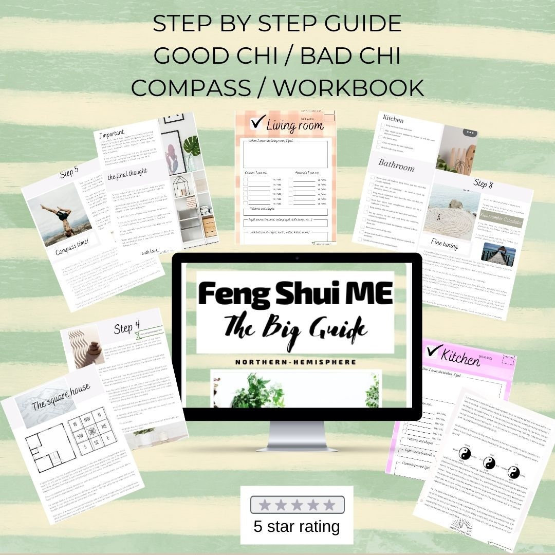 Feng Shui Me, the Big Guide, Step by Step, How To, Worksheets, Good Chi ...