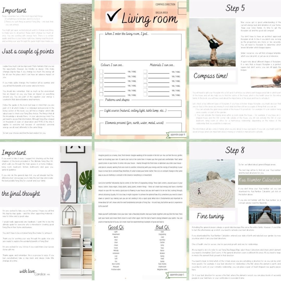 Feng Shui Me, the Big Guide, Step by Step, How To, Worksheets, Good Chi ...