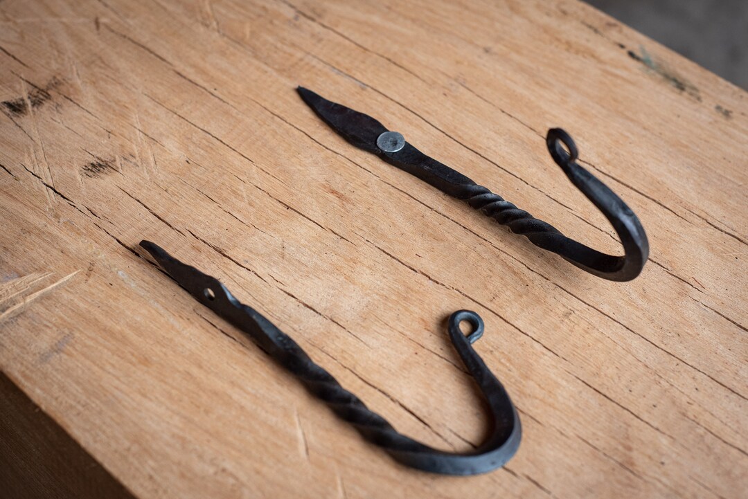 Hand Forged Colonial Blacksmith Made Flame Hook - Etsy