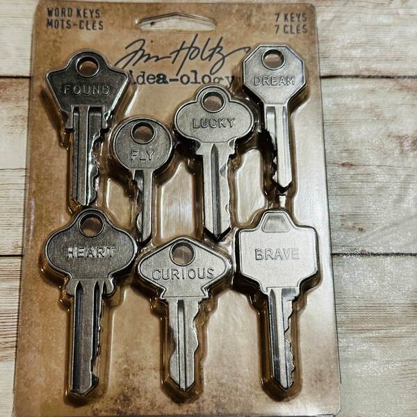Tim Holtz Word Keys - Etsy