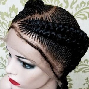 Feed in Braided Fish Plait Full Lace Wig, Handmade for Instant Wear - Etsy