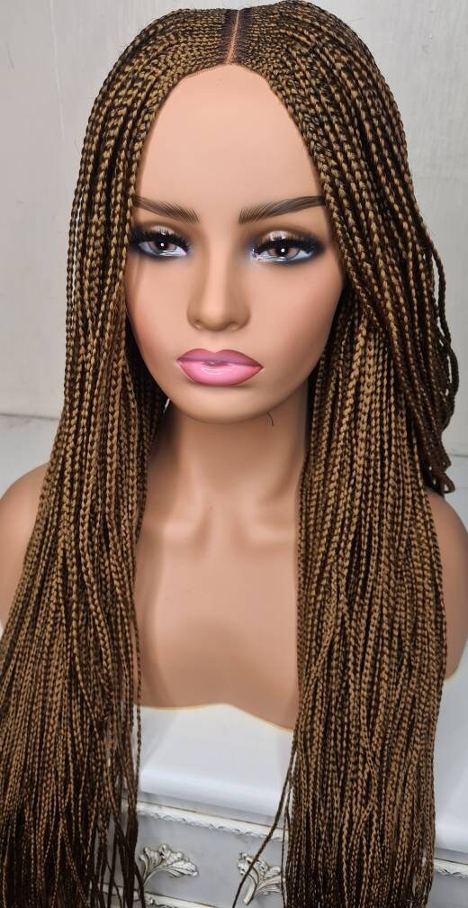 Fulani Braids Braided Wig, Handmade for Instant Wear - Etsy