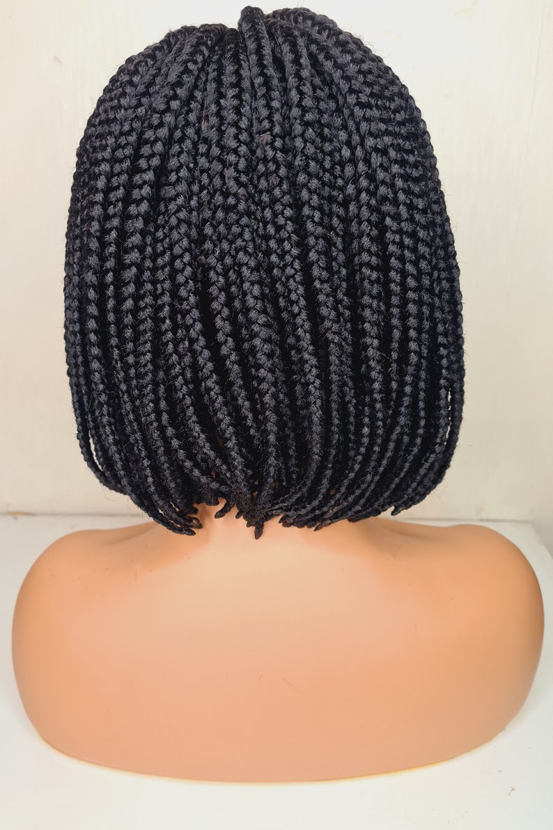 Bob Braided Wig , Middle Part or Side Part- Ready for Instant Wear - Etsy