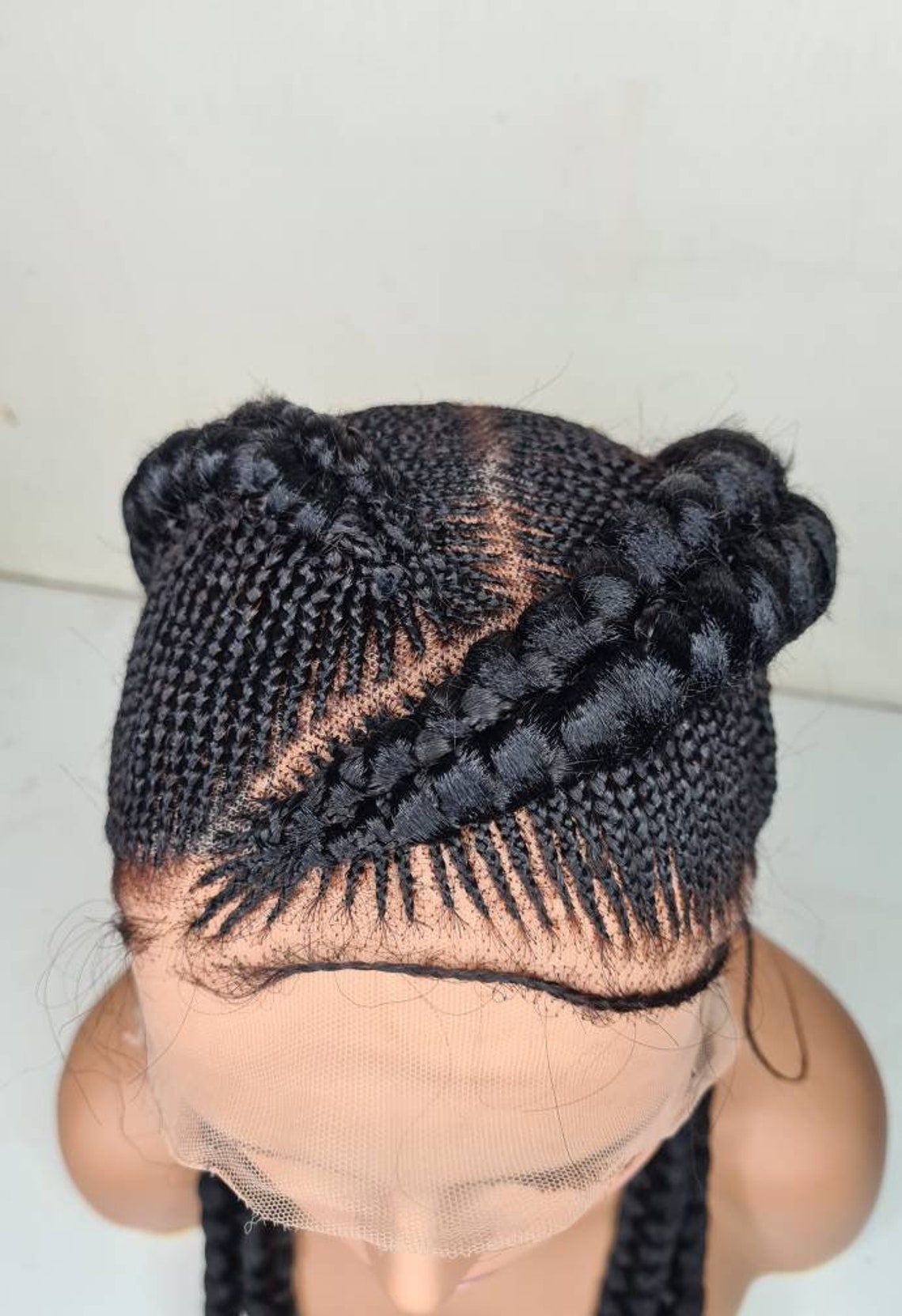 Feed in Braided Fish Plait Full Lace Wig, Handmade for Instant Wear - Etsy