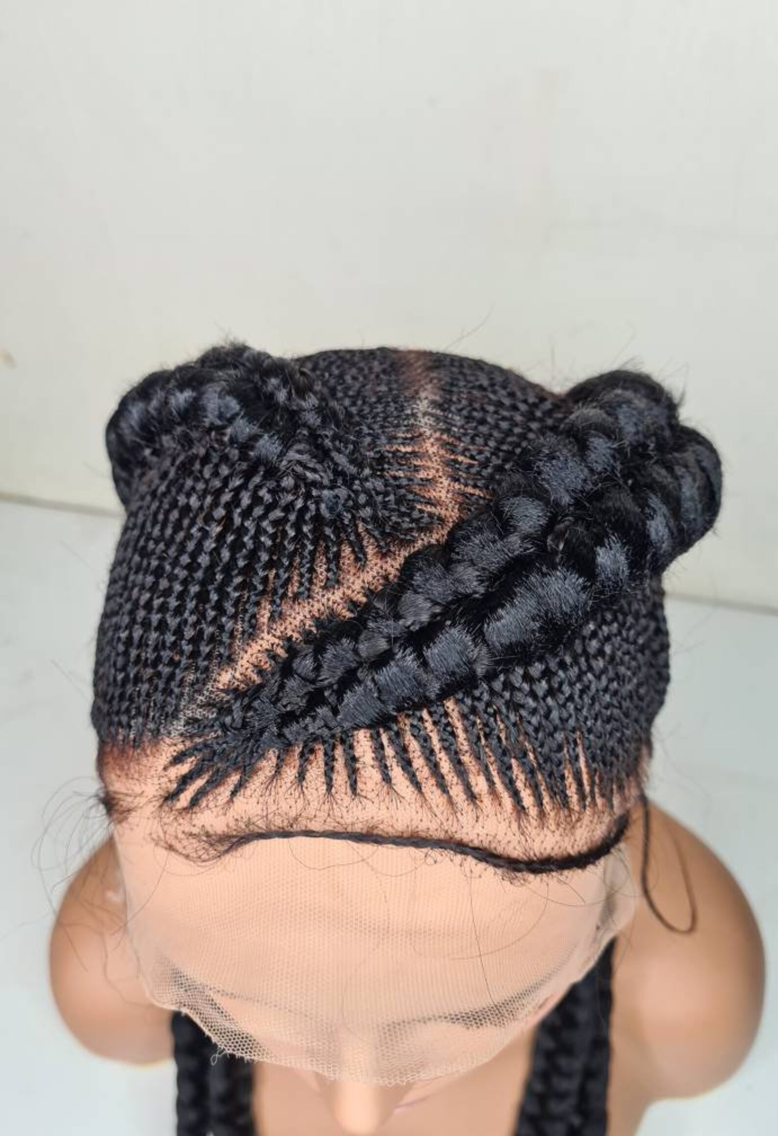 Feed in Braided Fish Plait Full Lace Wig, Handmade for Instant Wear - Etsy