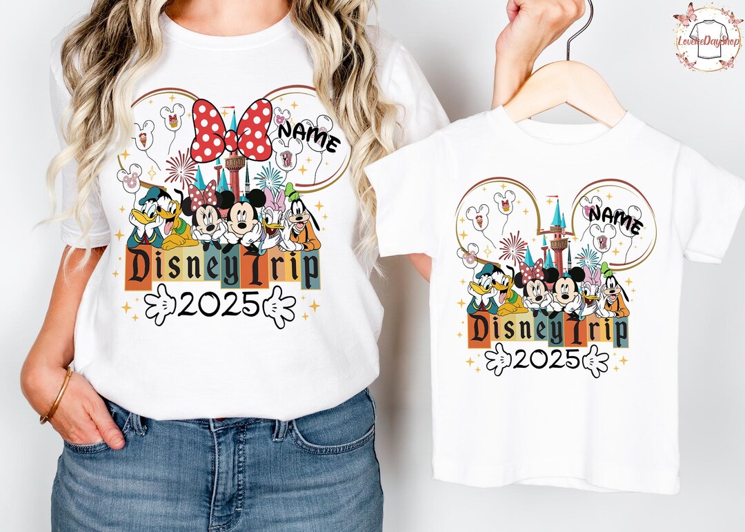 Custom Disney Family Shirts 2025, Disney Vacation Group Shirt, Disneyworld Shirt , Disney Family ...