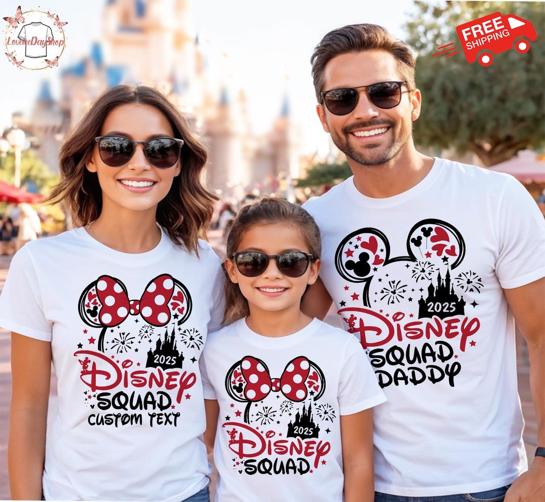 Disney Squad 2025 Custom Shirts, Matching Disney Squad Shirts, Disney ...