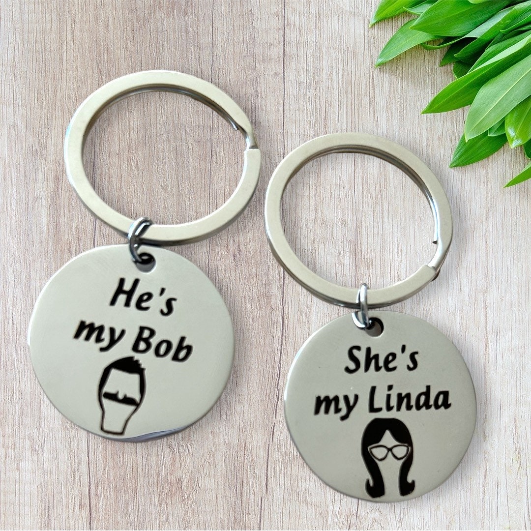 Bobs Burgers Metal Round Couples Keychain - Etsy