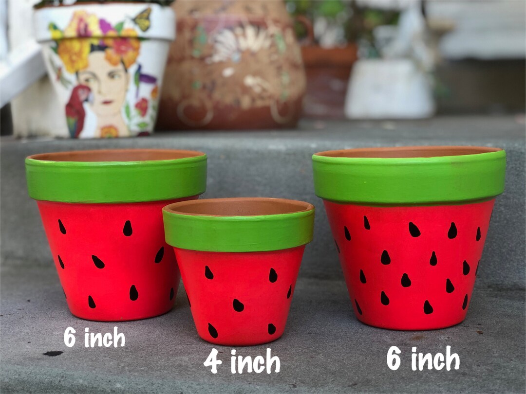 Watermelon Pots - Etsy