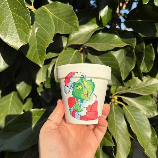 Grinch Pot Plant - Etsy