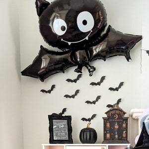 Giant Cute Black Bat Halloween Party Balloon (42 Inches), Black Bat ...