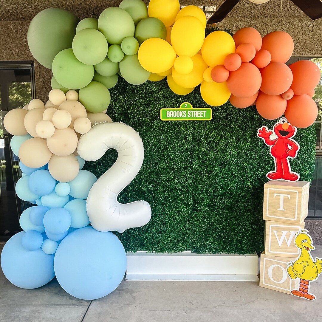 Colorful Retro Balloon Arch Kit, Kids Themed Birthday Balloon Kit, Kids ...