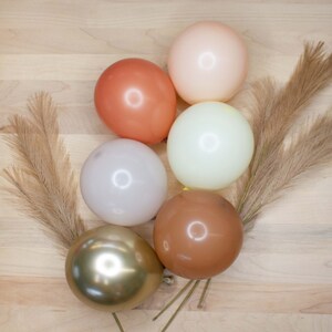 Rustic Boho Balloons, PREMIUM Quality Matte Birthday Party Balloons ...