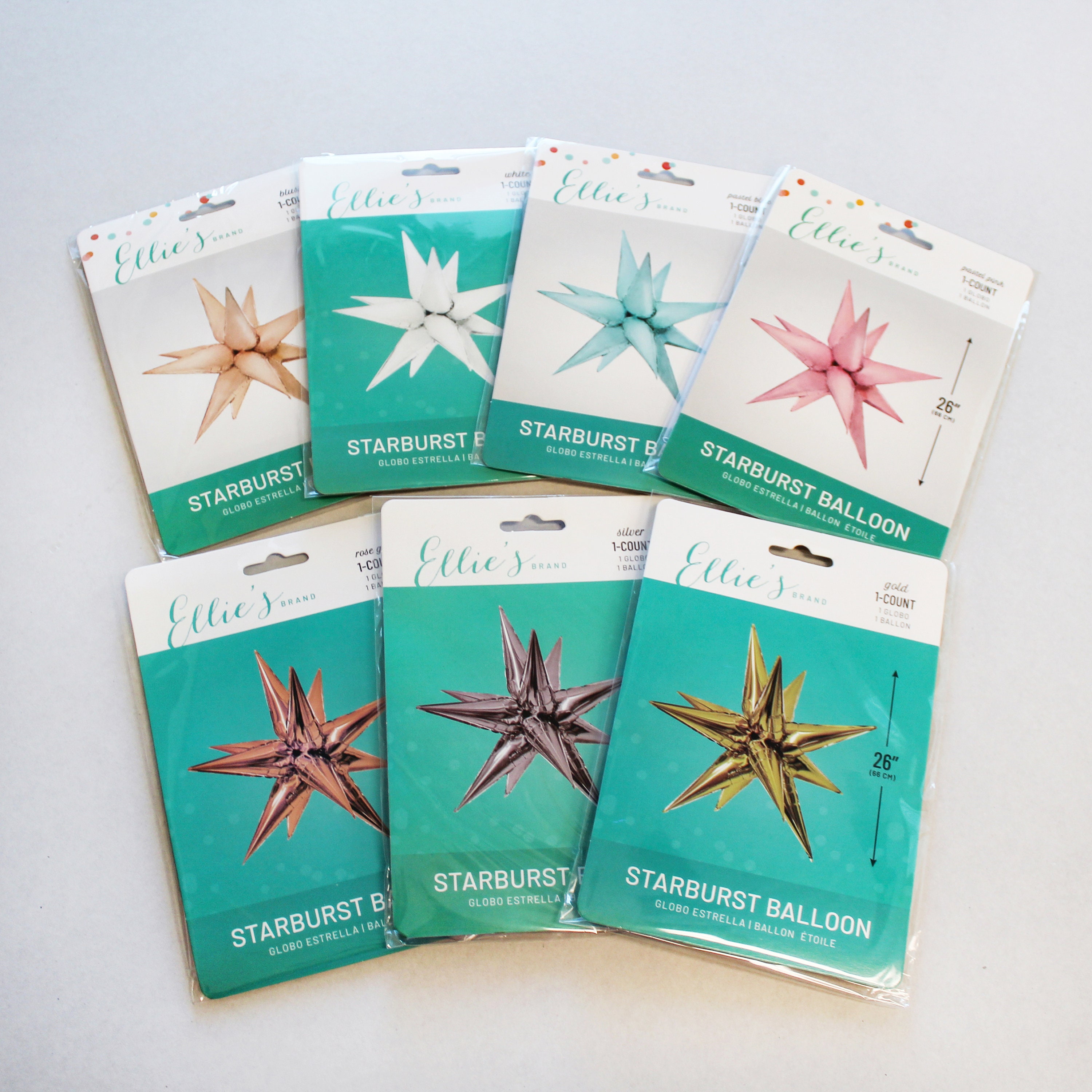 Black Starburst Cluster Balloon (40 Inches), 12 Point Black Star ...