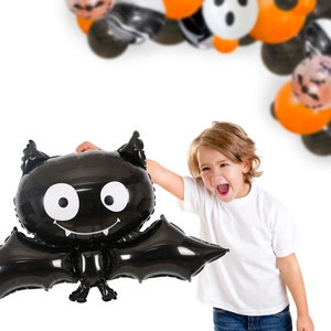 Giant Cute Black Bat Halloween Party Balloon (42 Inches), Black Bat ...