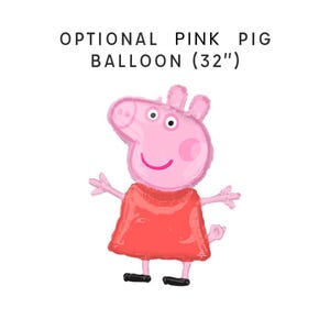 Pink Pig Birthday Balloon Arch Kit, Pastel Rainbow PREMIUM Quality ...