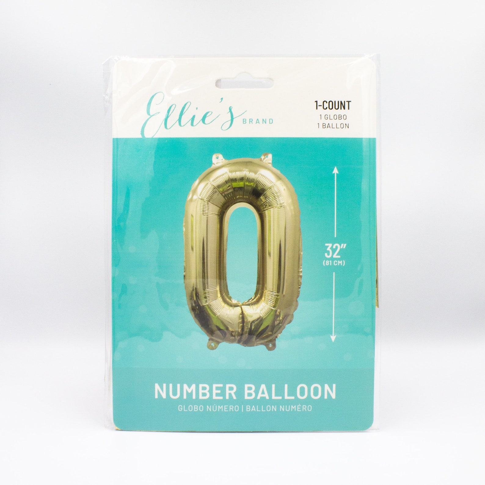 Gold Number Balloon – 32” Giant Foil Birthday Balloon | Luxe Air-fill ...