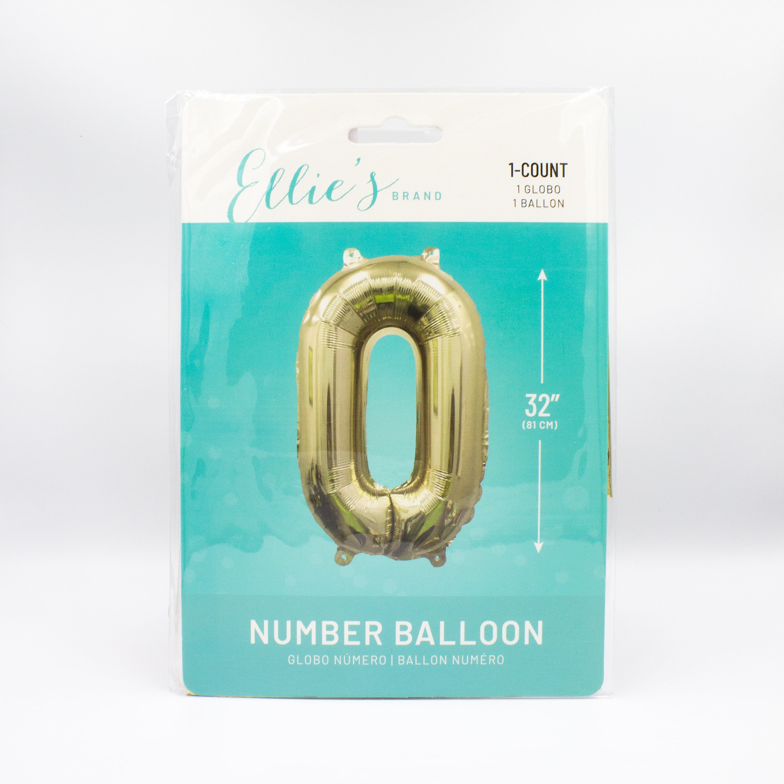 Gold Number Balloon – 32” Giant Foil Birthday Balloon | Luxe Air-fill ...