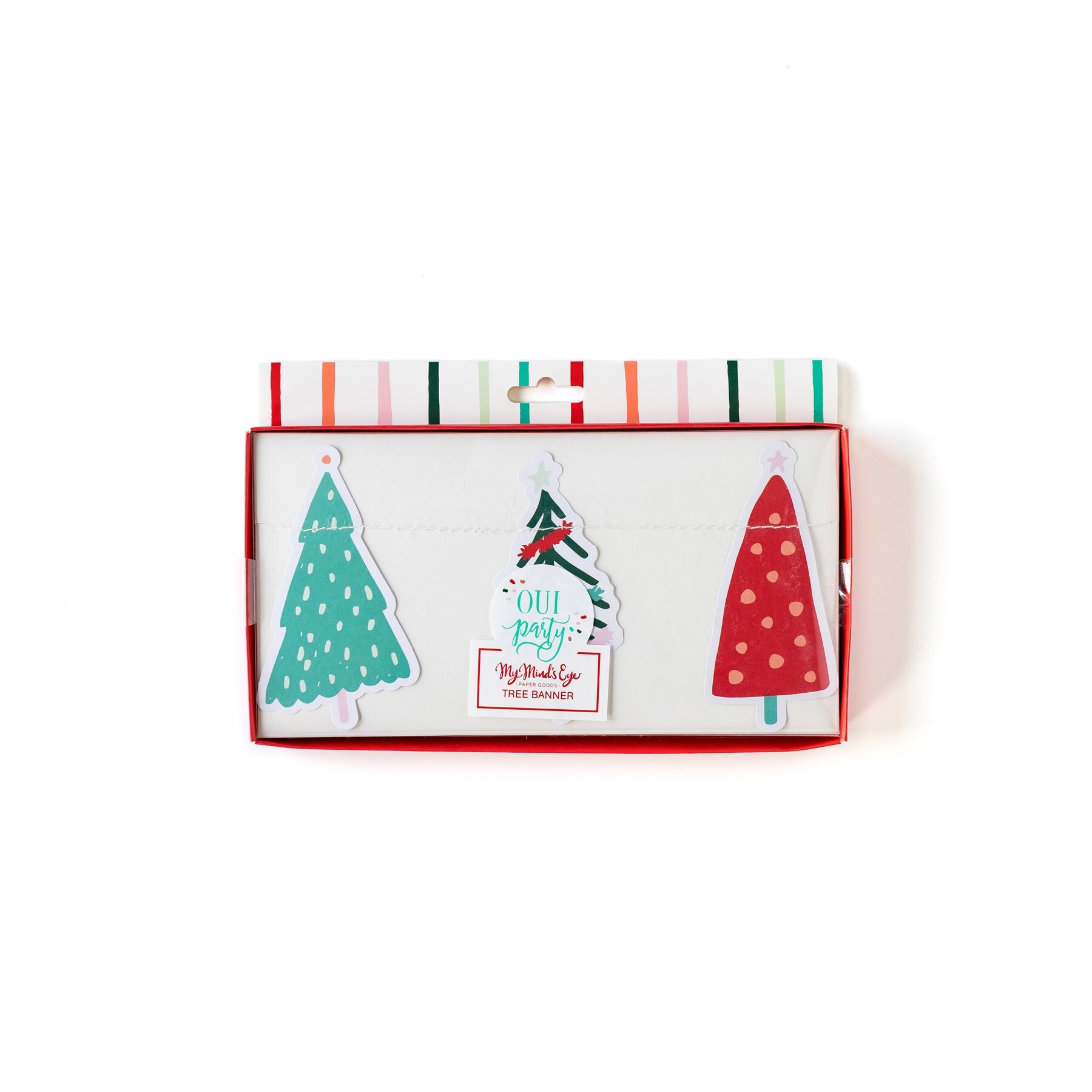Colorful Christmas Tree Paper Banner, 6-foot Holiday Decoration - Etsy