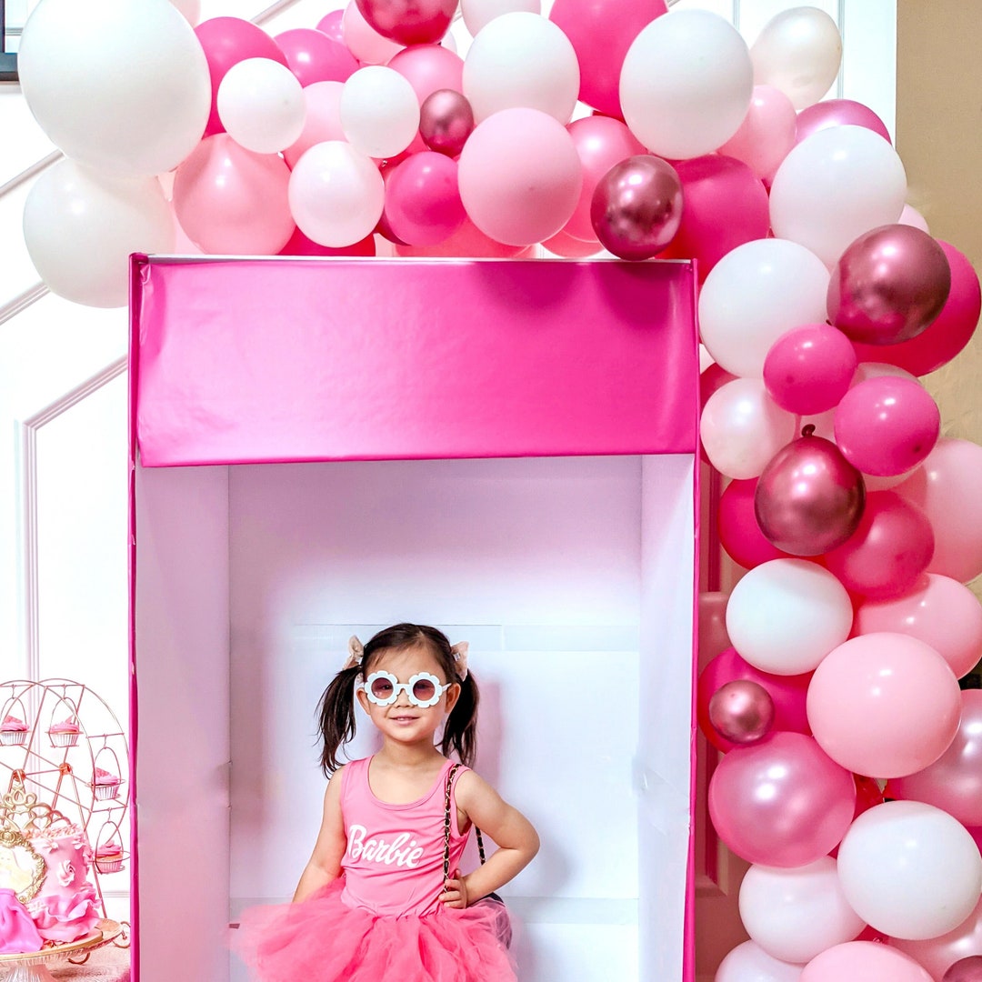 Hot Pink and Pastel Pink Balloon Arch Kit, Birthday Party, DIY Balloon ...