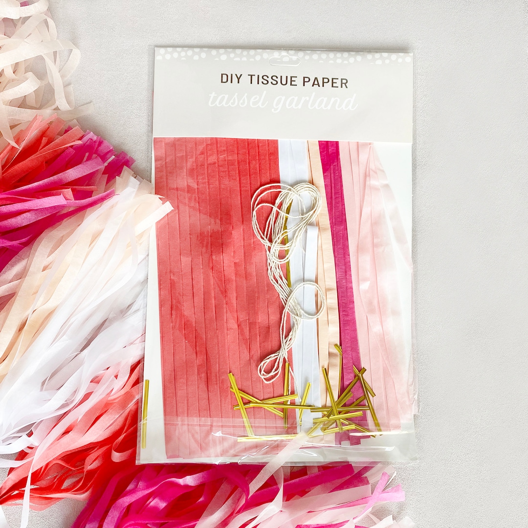 DIY Paper Tassel Tail Balloon Kit, DIY Tassel Garland, Paper Table ...