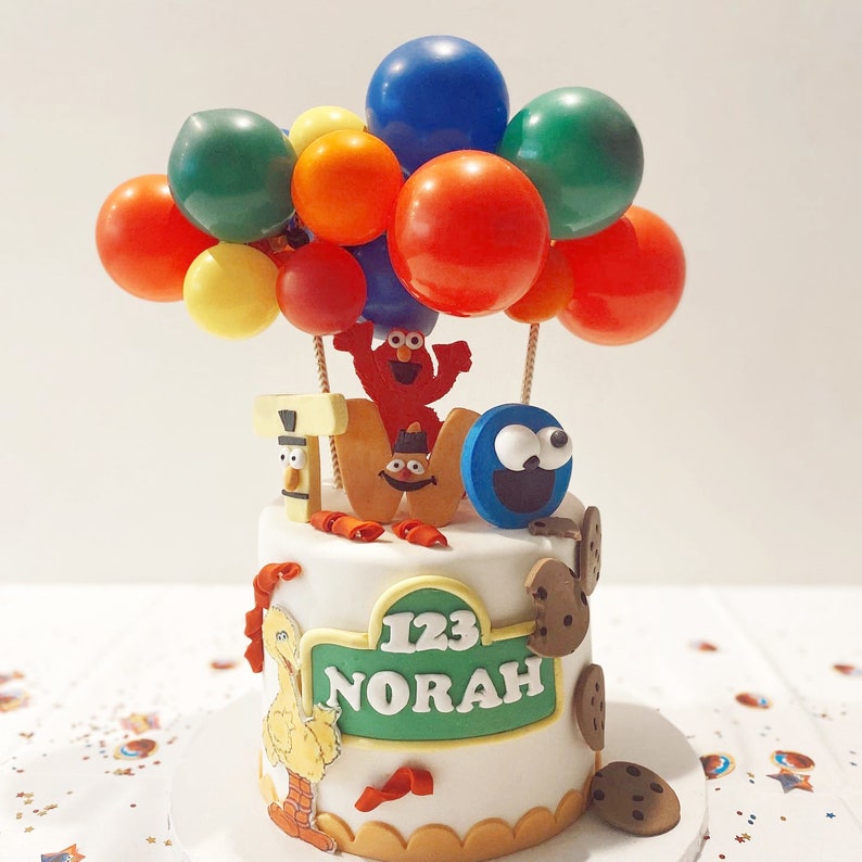 Custom Cake Topper Balloon Garland Kit Custom Balloon Cake | Etsy