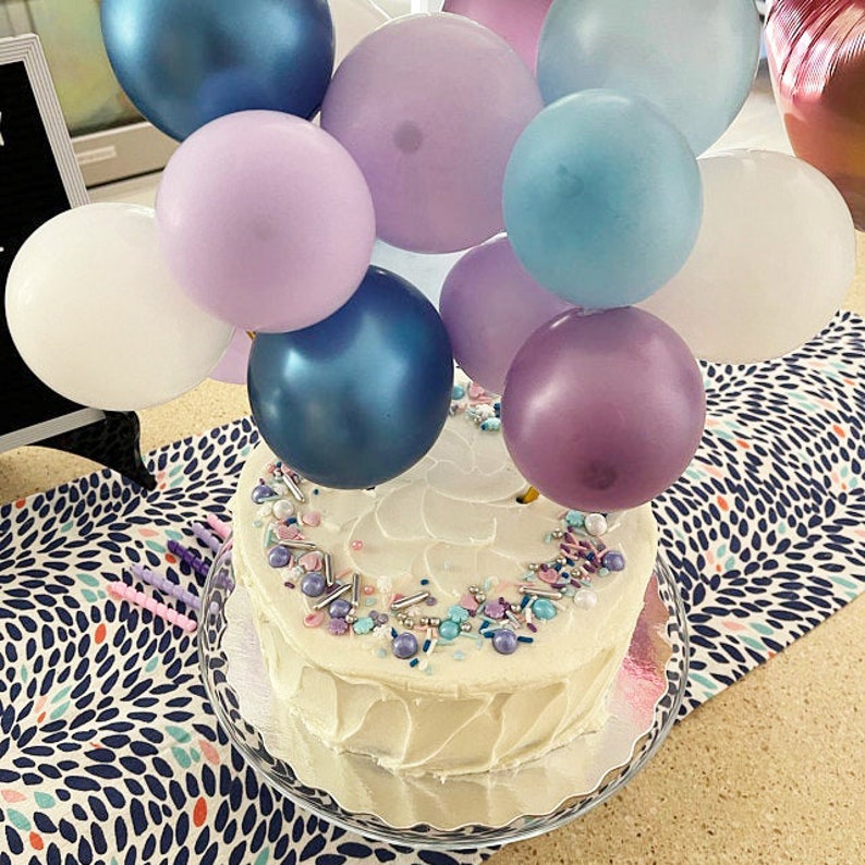 Custom Cake Topper Balloon Garland Kit Custom Balloon Cake | Etsy
