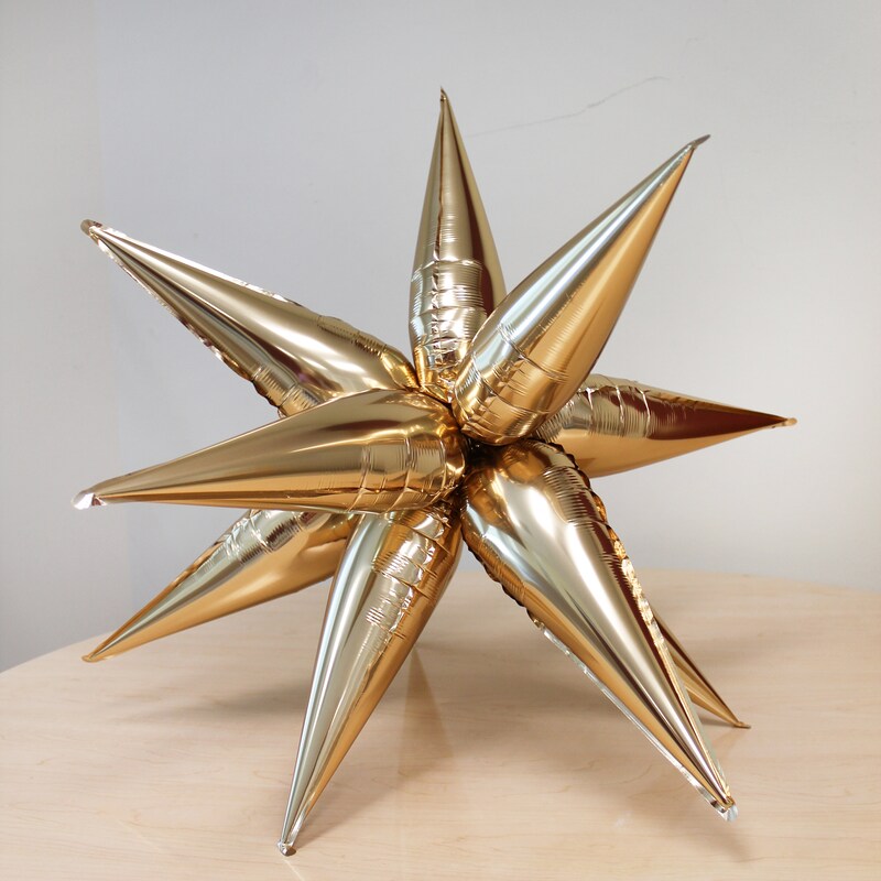 Gold Star Balloon - Etsy