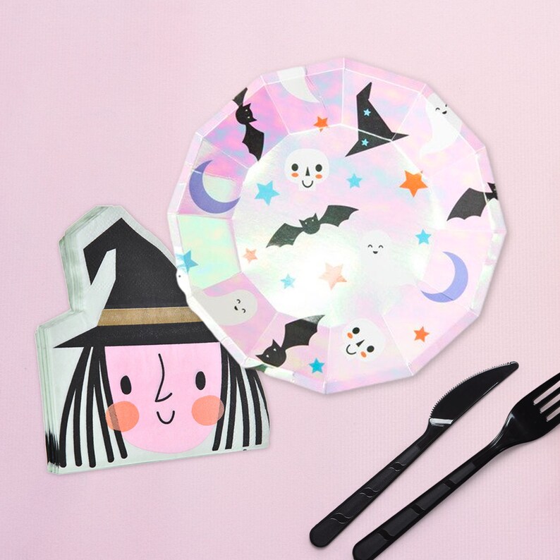 Cute Halloween Witch Napkins (set of 20), Disposable Party Napkins ...