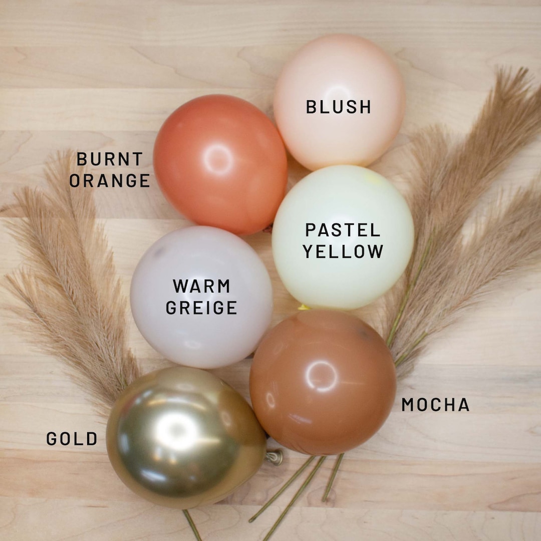 Rustic Boho Balloons, PREMIUM Quality Matte Birthday Party Balloons ...