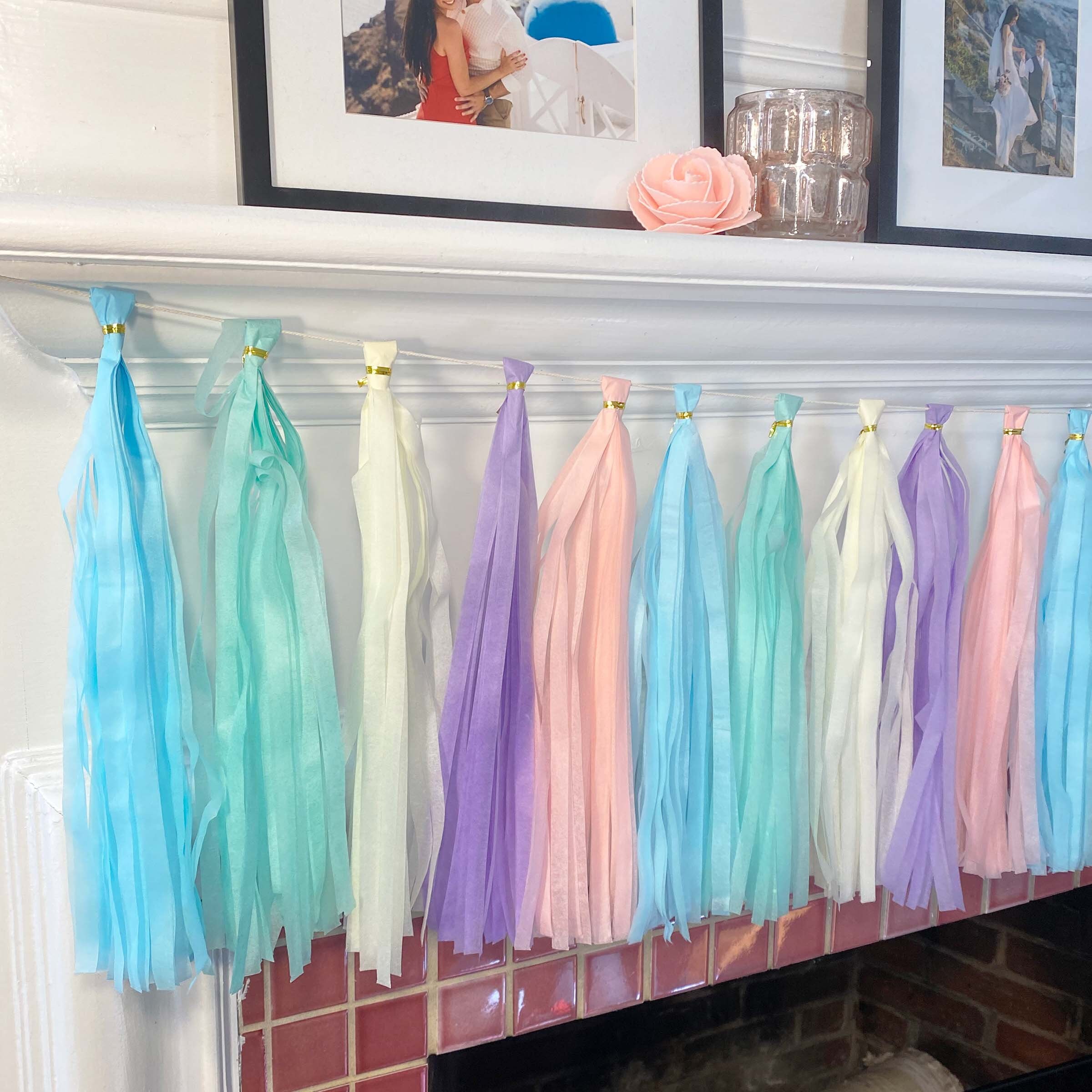 Pastel Rainbow DIY Paper Tassel Garland Kit With 20 Tassels, Rainbow ...