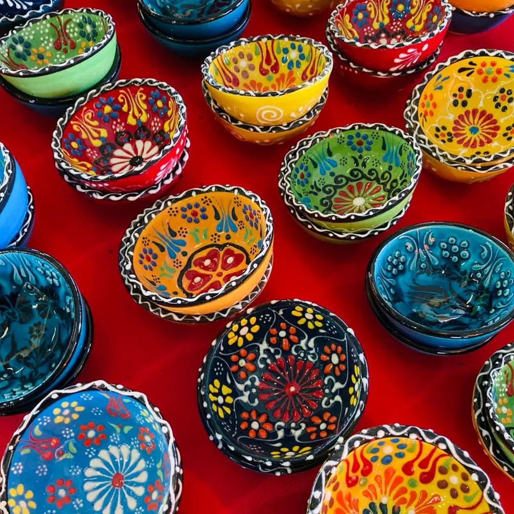 Authentic Turkish Ceramic Bowls Handmade Pottery, Bulk Wholesale, 15 to ...