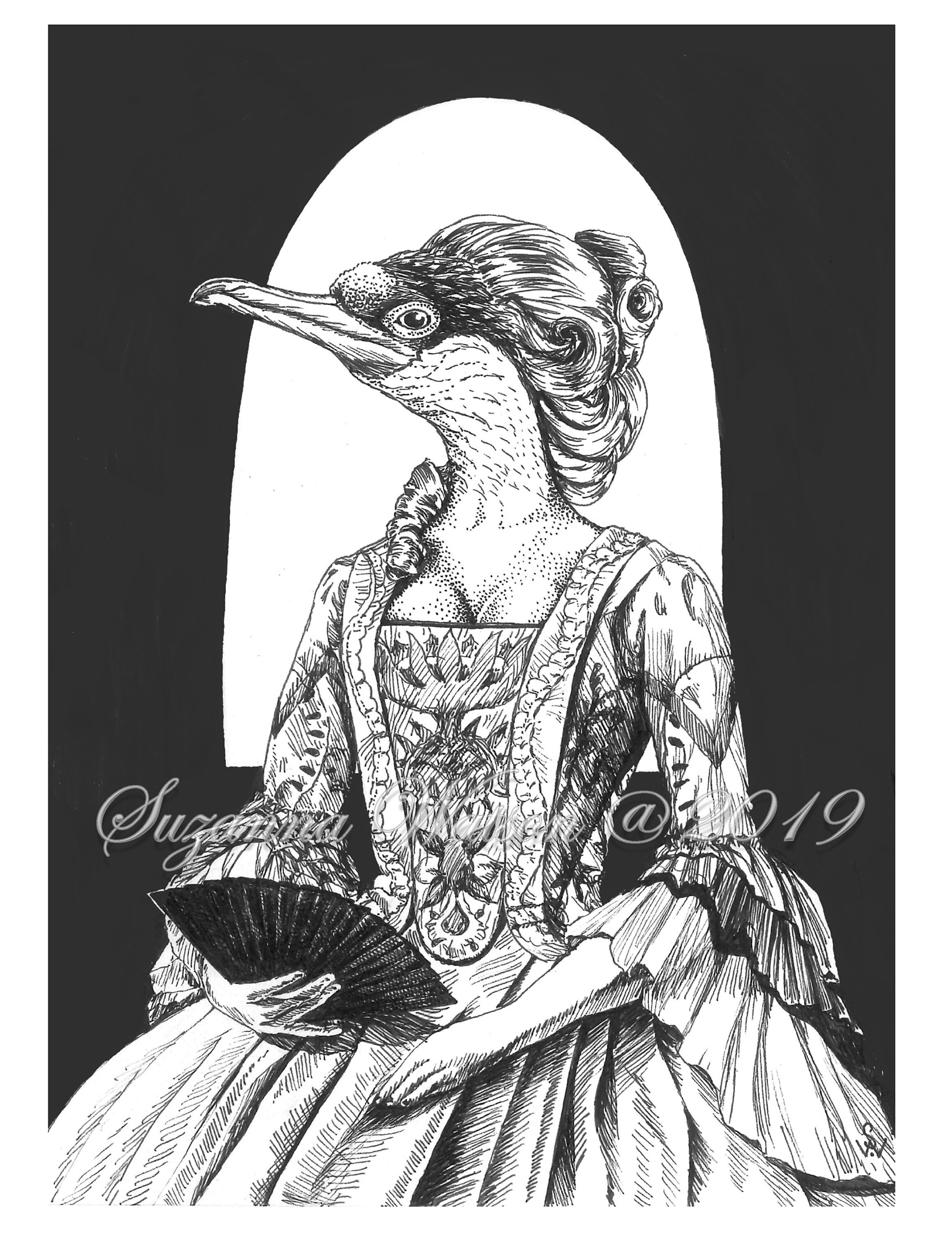 Anthropomorphic Original drawing Pencil Art & Collectibles etna.com.pe