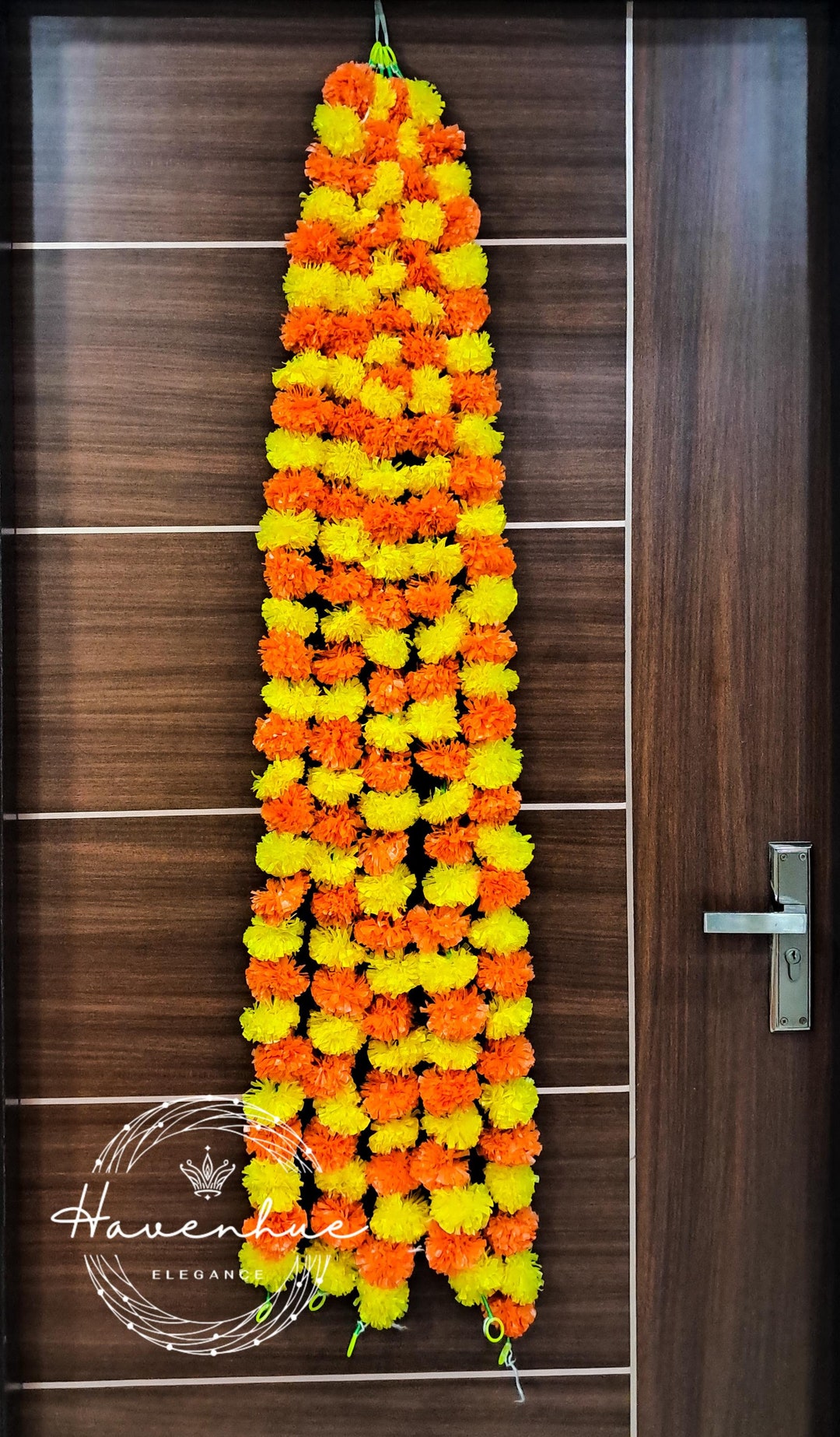 Marigold Garland Strings, Backdrop Decor, Artificial Decorative ...