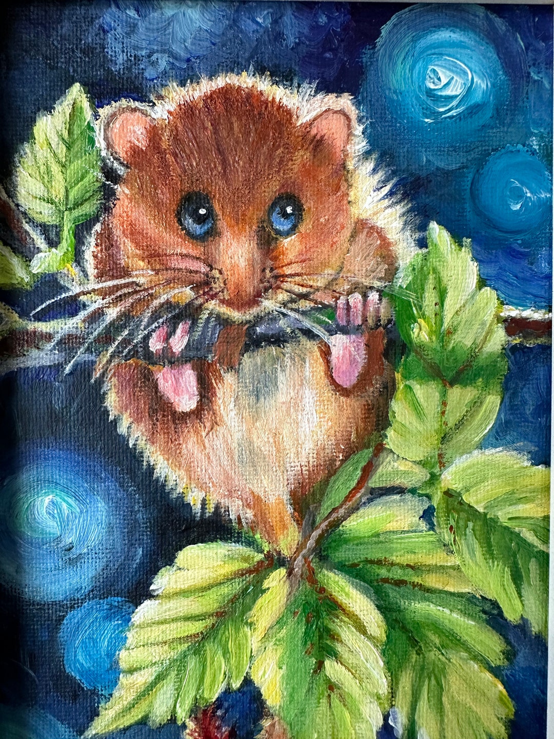 Adorable Bushy-tailed Woodrat the Original "pack Rat". Original Art 7x5 ...