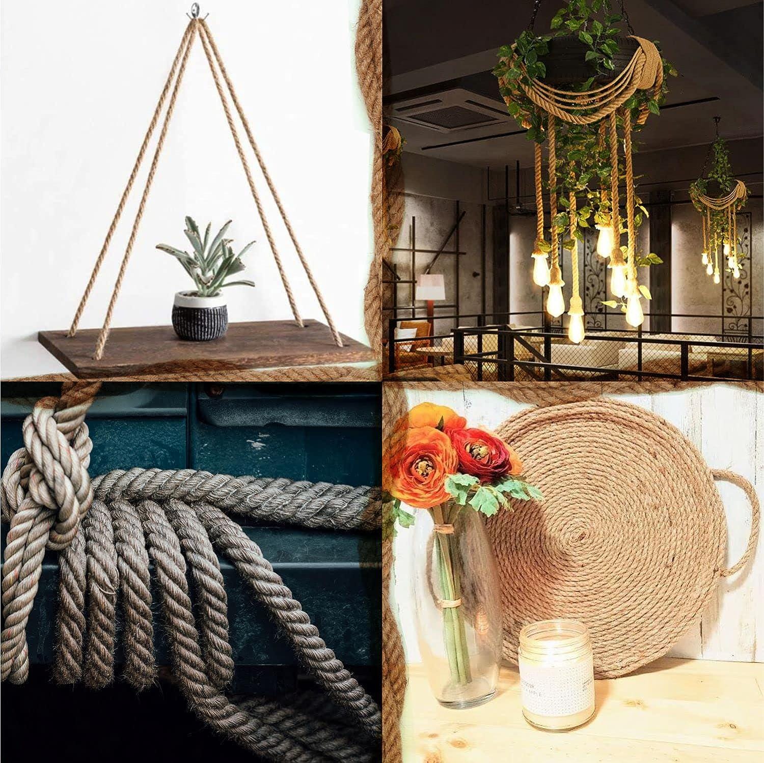 Natural Jute Rope | Twisted Jute Cord | Hessian String | 6mm, 8mm, 10mm ...