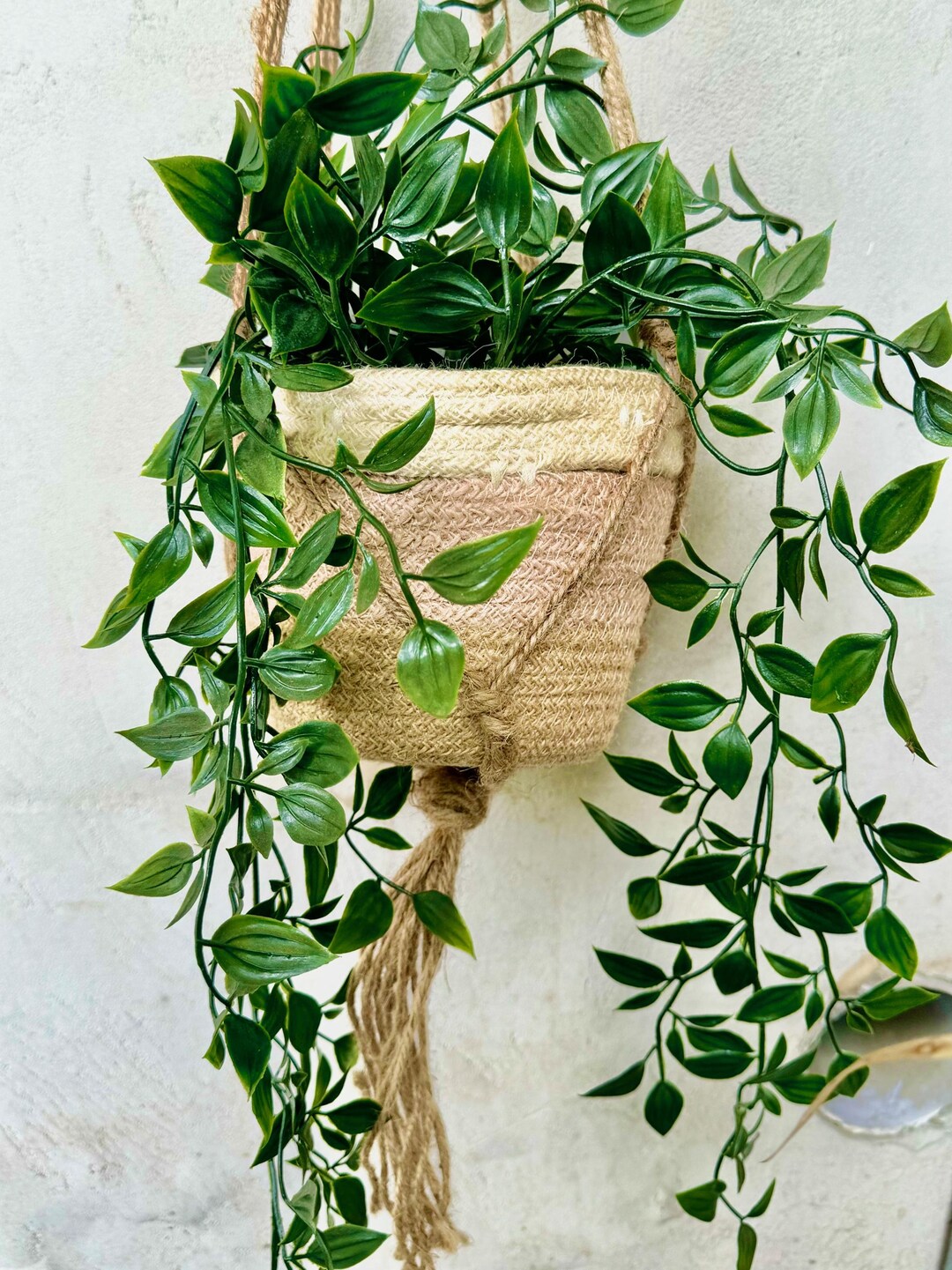 2 Pack or 1 Pc | Handmade Jute Plant Hanger | Flower Pot Holder ...